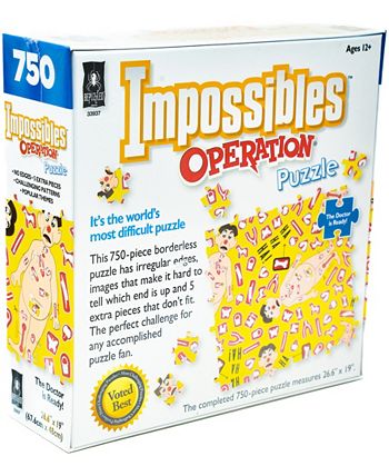University Games Bepuzzled Impossibles Puzzle Hasbro Operation, 750 ...