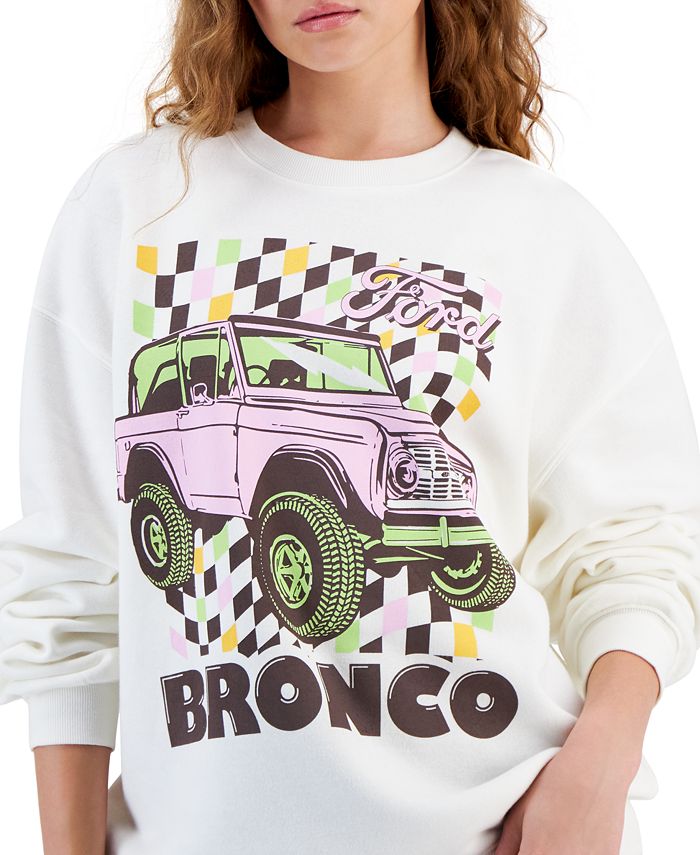 Grayson Threads, The Label Black Juniors' Bronco Crewneck Sweatshirt ...