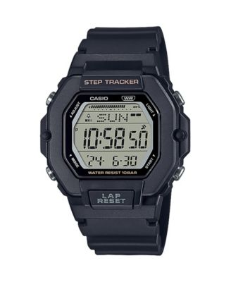 Casio Women's Digital Black Resin Watch 37.6mm, LWS2200H-1AV - Macy's