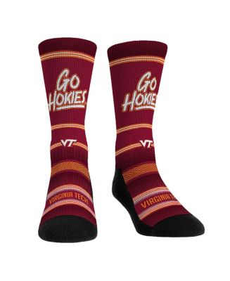 Men's and Women's Rock 'Em Socks Virginia Tech Hokies Team Slogan Crew ...