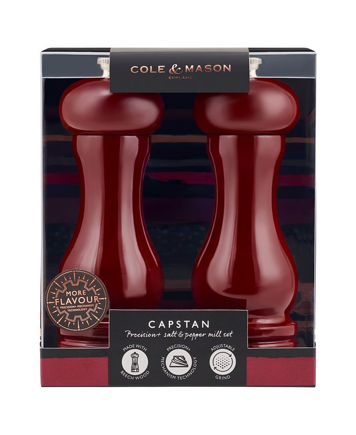 Cole & Mason 2 Piece Salt and Pepper Mill Capstan Gloss Gift Set - Macy's