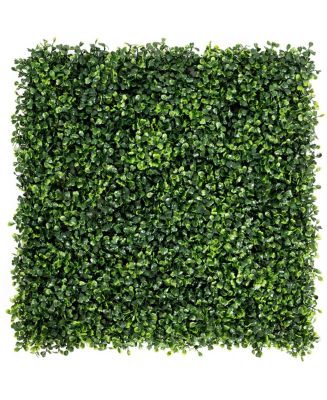 Costway 12 PCS 20''x20'' Artificial Boxwood Plant Wall Panel Hedge ...