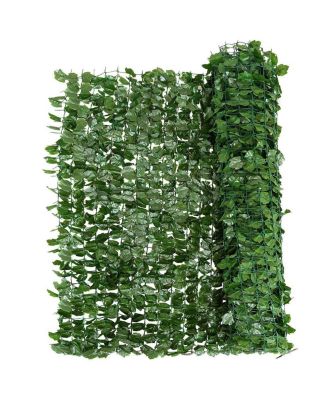 Costway 40''x95'' Faux Ivy Leaf Decorative Privacy Fence Screen ...