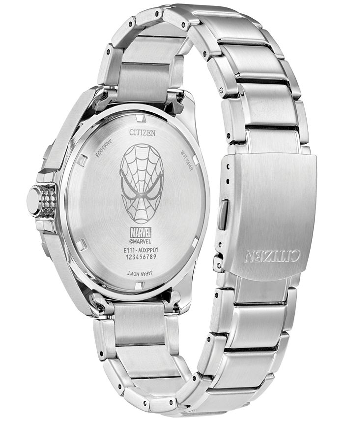 Citizen Eco-Drive Men's Marvel Spider-Man Stainless Steel Bracelet ...