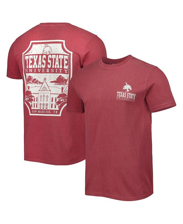 Image One Men's Maroon Texas State Bobcats Logo Campus Icon T-shirt ...