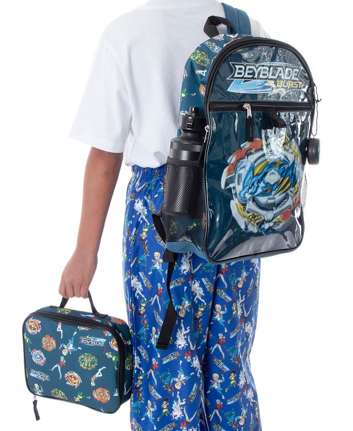 Beyblade Burst Spinner Tops Backpack Lunch Bag Water Bottle Ice Pack 5 ...