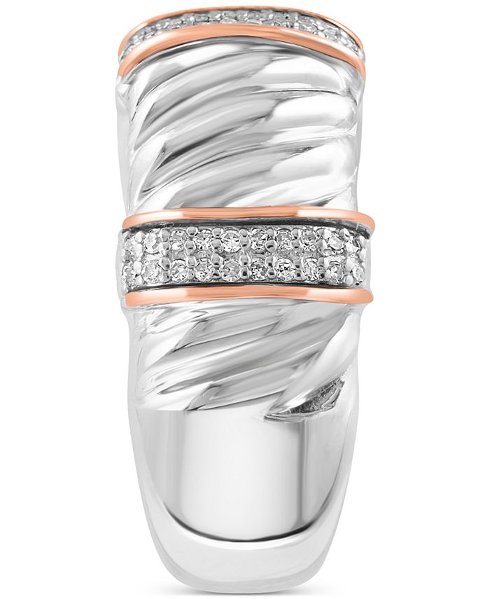 EFFY Collection EFFY® Diamond Contrasting Vertical Bar Ring (1/6 ct. t ...