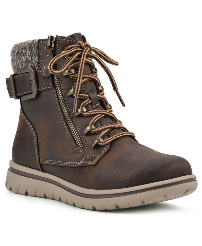 Cliffs by White Mountain Women's Hearten Lace-up Boot - Macy's