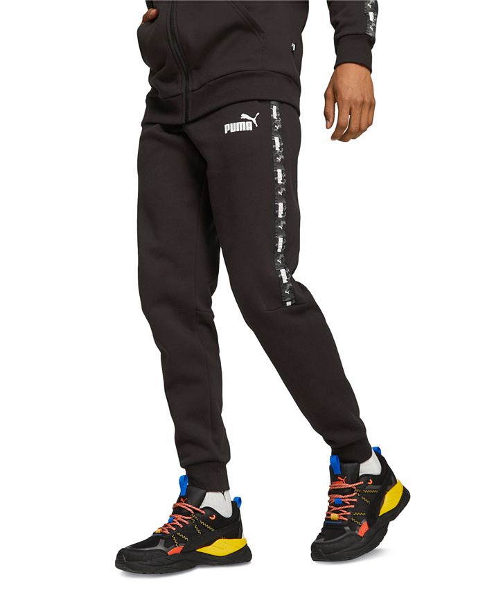 Puma Men's Ess+ Camouflage Taped Logo-Print Fleece Sweatpants - Macy's