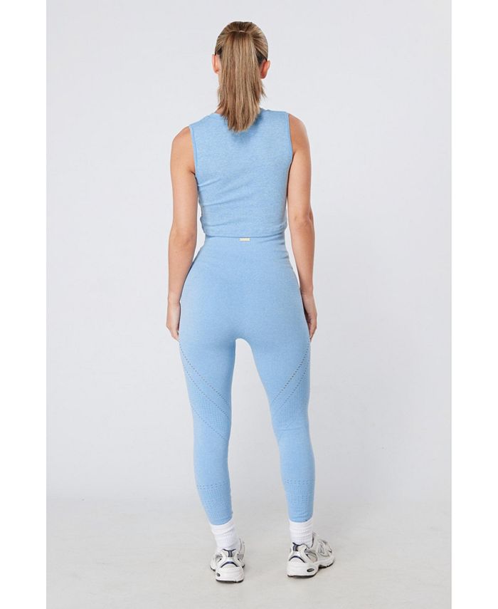 Twill Active Women's Seamless Marl Laser cut Vest - Macy's
