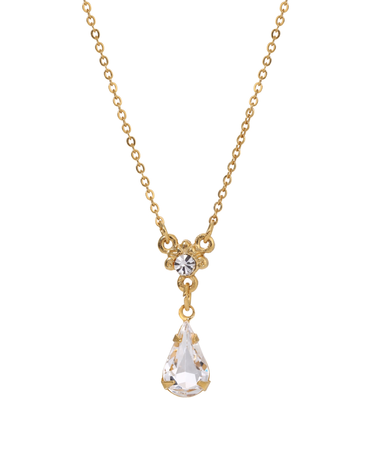 Click here for 2028 Crystal Gold-Tone Pendant Necklace prices