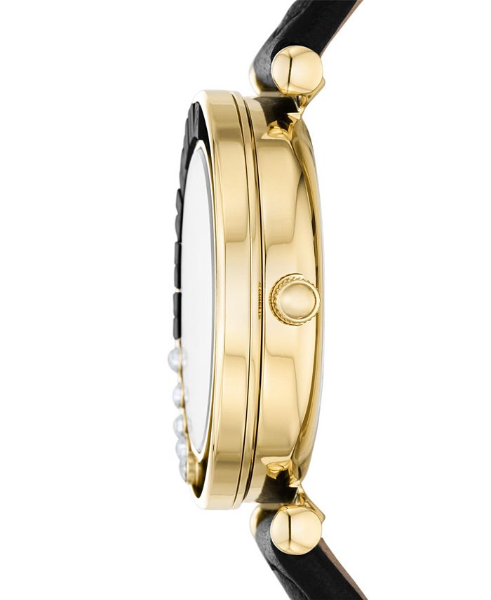 Fossil Barbie x Limited Edition Three-hand Quartz Black Litehide ...