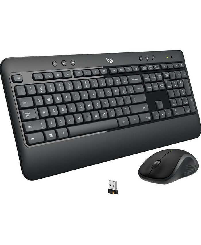 Logitech MK540 Wireless Combo With Keyboard And Mouse - Black - Macy's