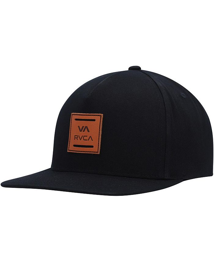RVCA Men's Black VA All The Way Snapback Hat - Macy's