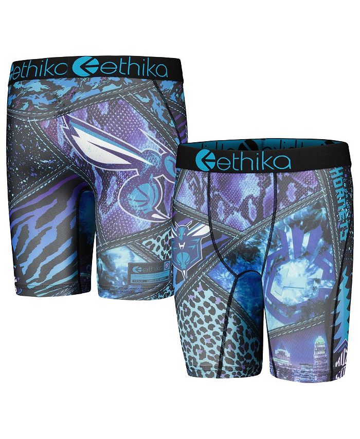 Ethika Big Boys Teal Charlotte Hornets Summer Boxer Briefs - Macy's