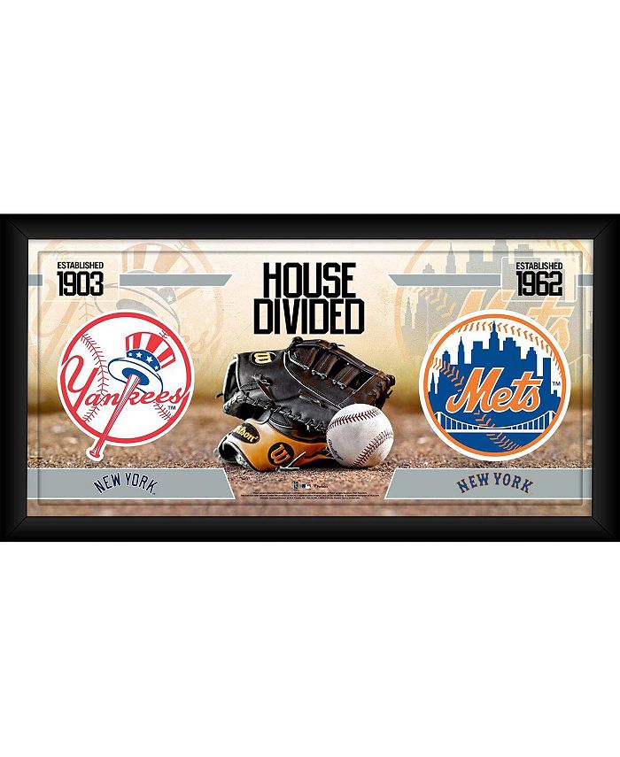 Fanatics Authentic New York Yankees vs. New York Mets Framed 10" x 20 ...