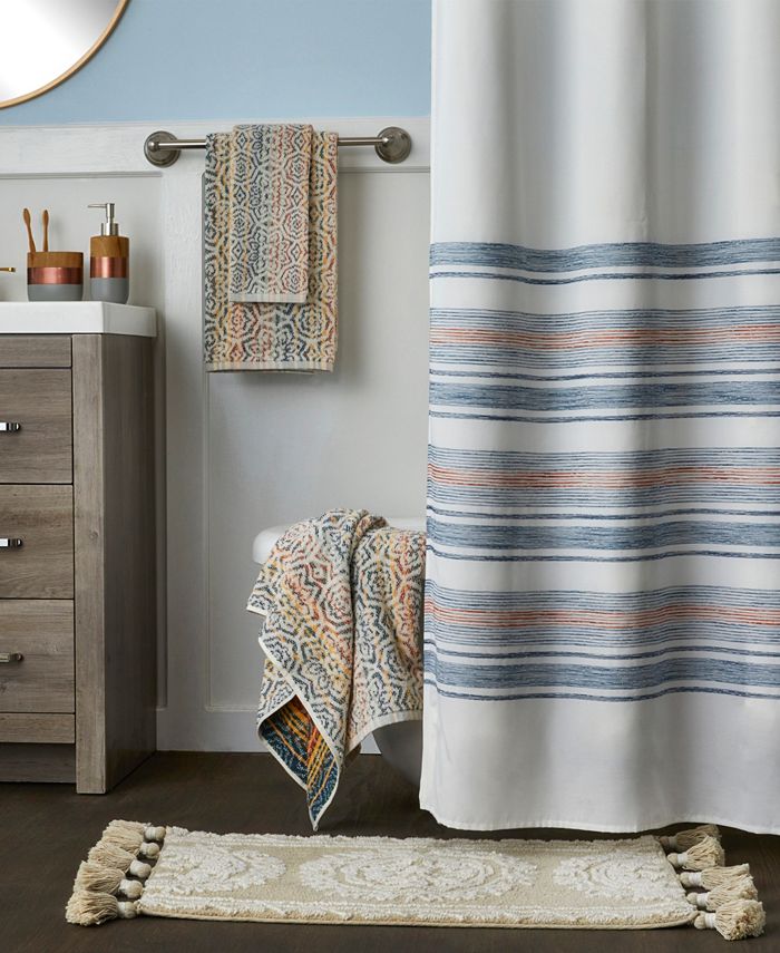 SKL Home Rhapsody Spice Cotton Bath Towel, 50" x 27" - Macy's