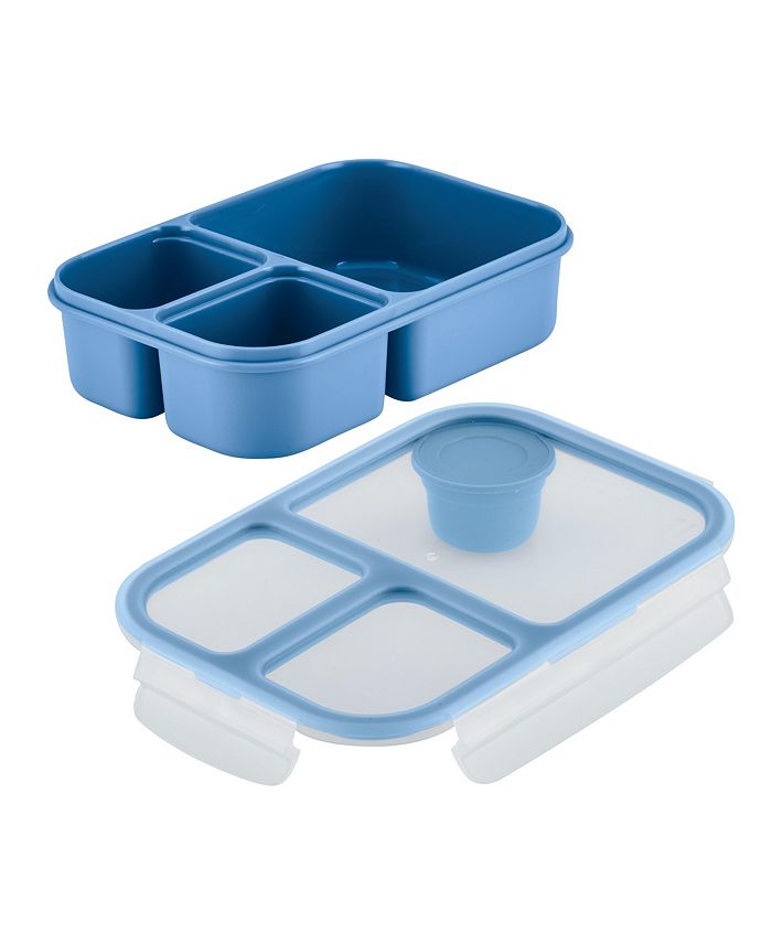 Lock n Lock On The Go Meals Three Compartment Divided Lunch Container ...