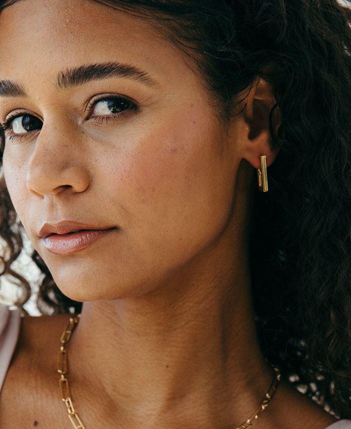 brook & york Delilah "14k Gold" Vermeil Hoops - Macy's