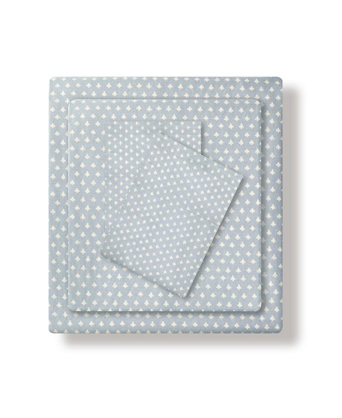 Nate Home by Nate Berkus Block Print Percale Sheet Set - Full, 4 Piece ...