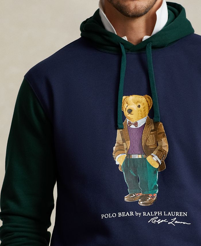 Polo Ralph Lauren Men's Big & Tall Polo Bear Fleece Hoodie - Macy's
