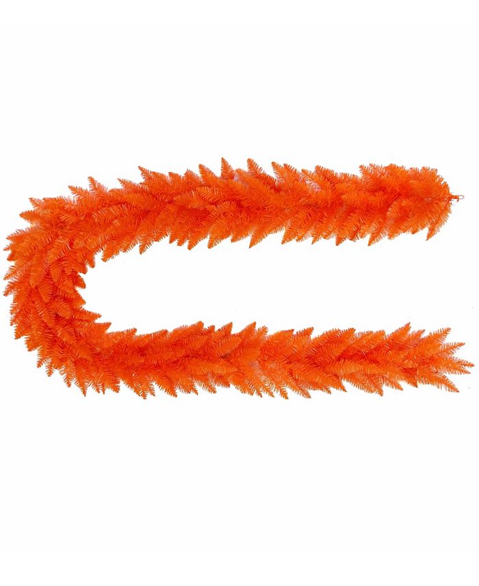 Kurt Adler 9' Unlit Orange Garland - Macy's