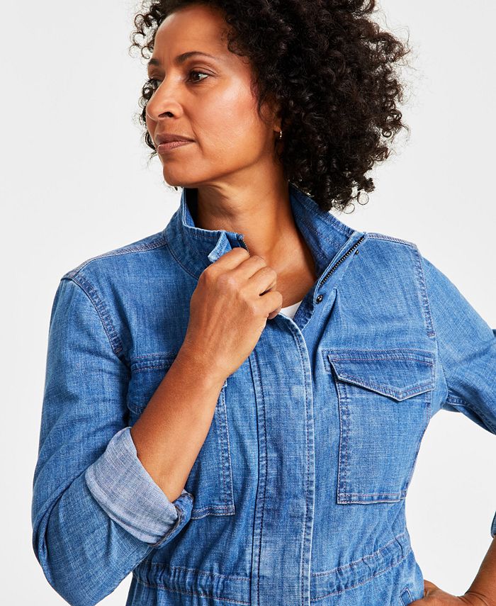 Style & Co Women's Chambray Jacket, Created for Macy's - Macy's