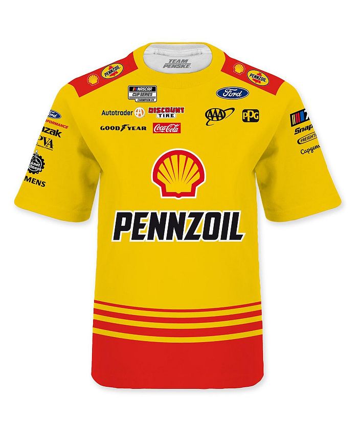 Team Penske Big Boys Yellow Joey Logano Shell Pennzoil Sublimated ...