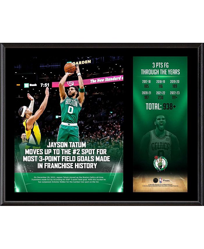 Fanatics Authentic Jayson Tatum Boston Celtics Framed 12" x 15" 2022 #2 ...