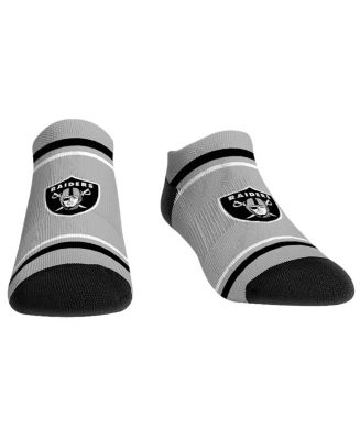 Men's and Women's Rock 'Em Socks Las Vegas Raiders Logo Lines Ankle ...
