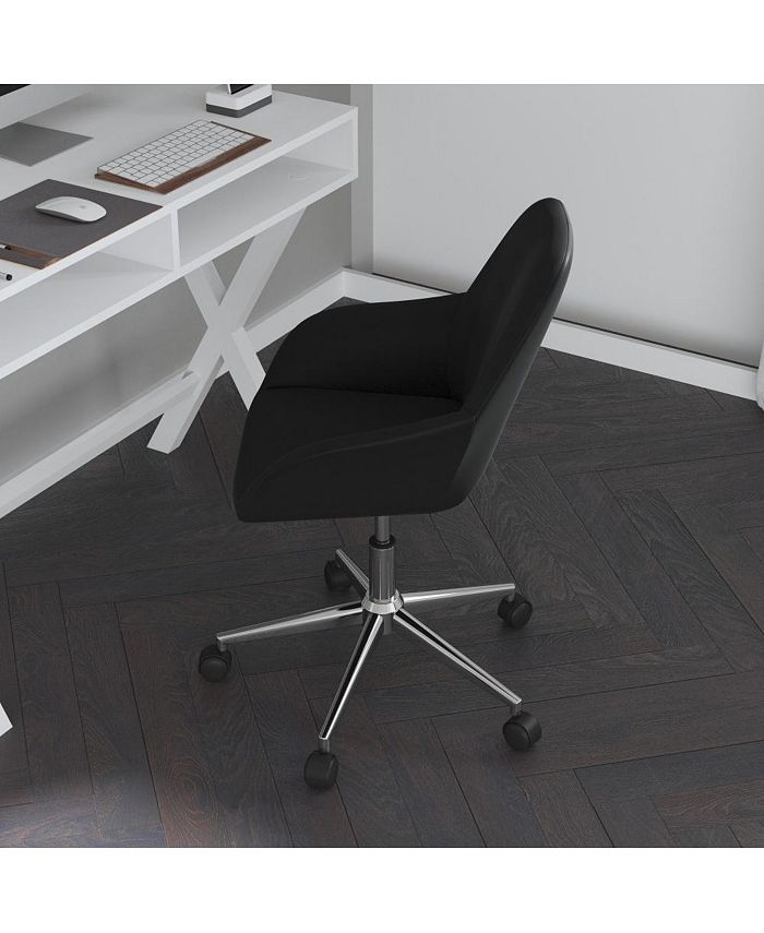 MERRICK LANE Roma Home Office Bucket Style Chair With 360 Degree ...