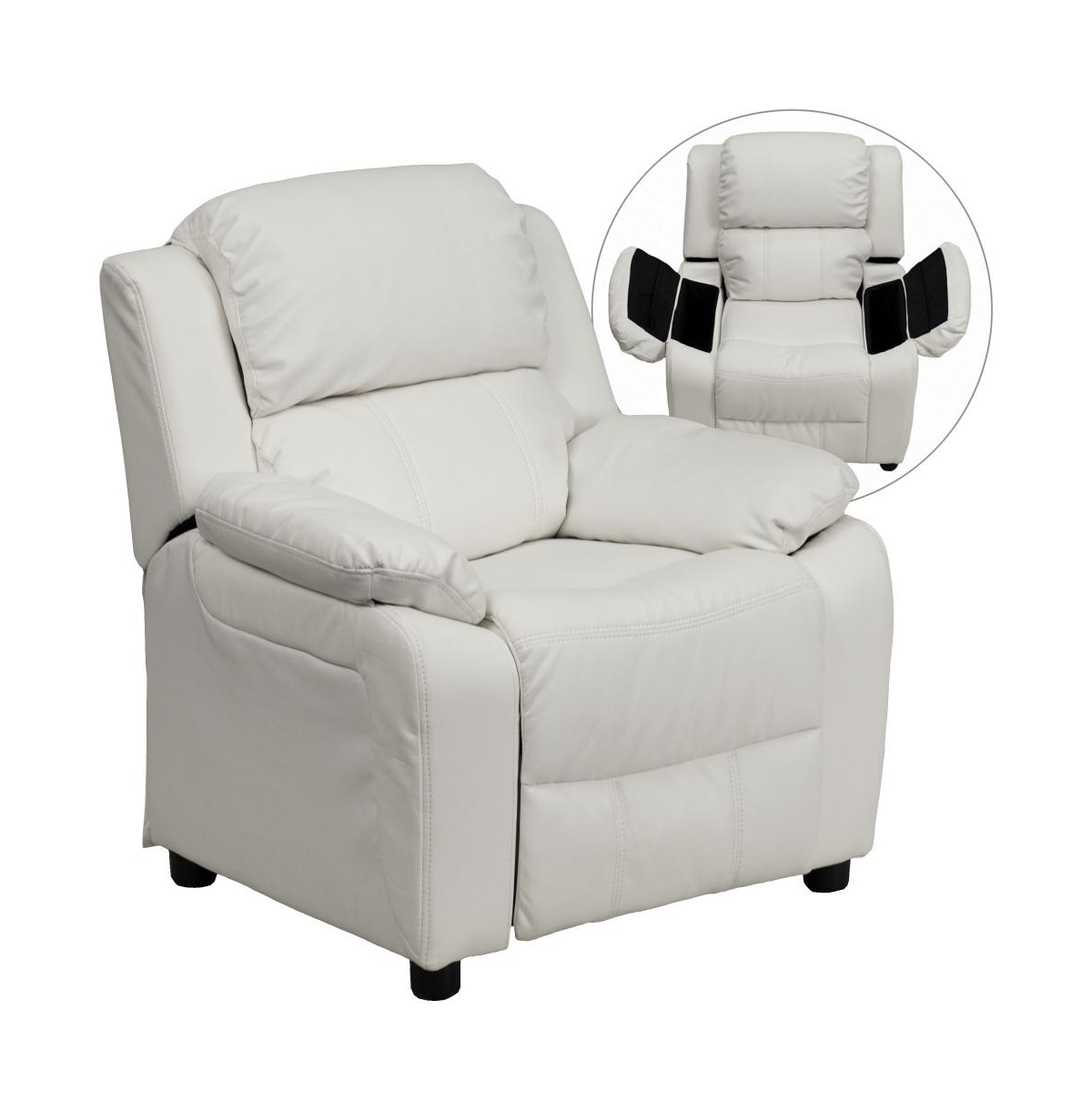 Click here for Deluxe Padded Contemporary Kids Recliner With Stor... prices