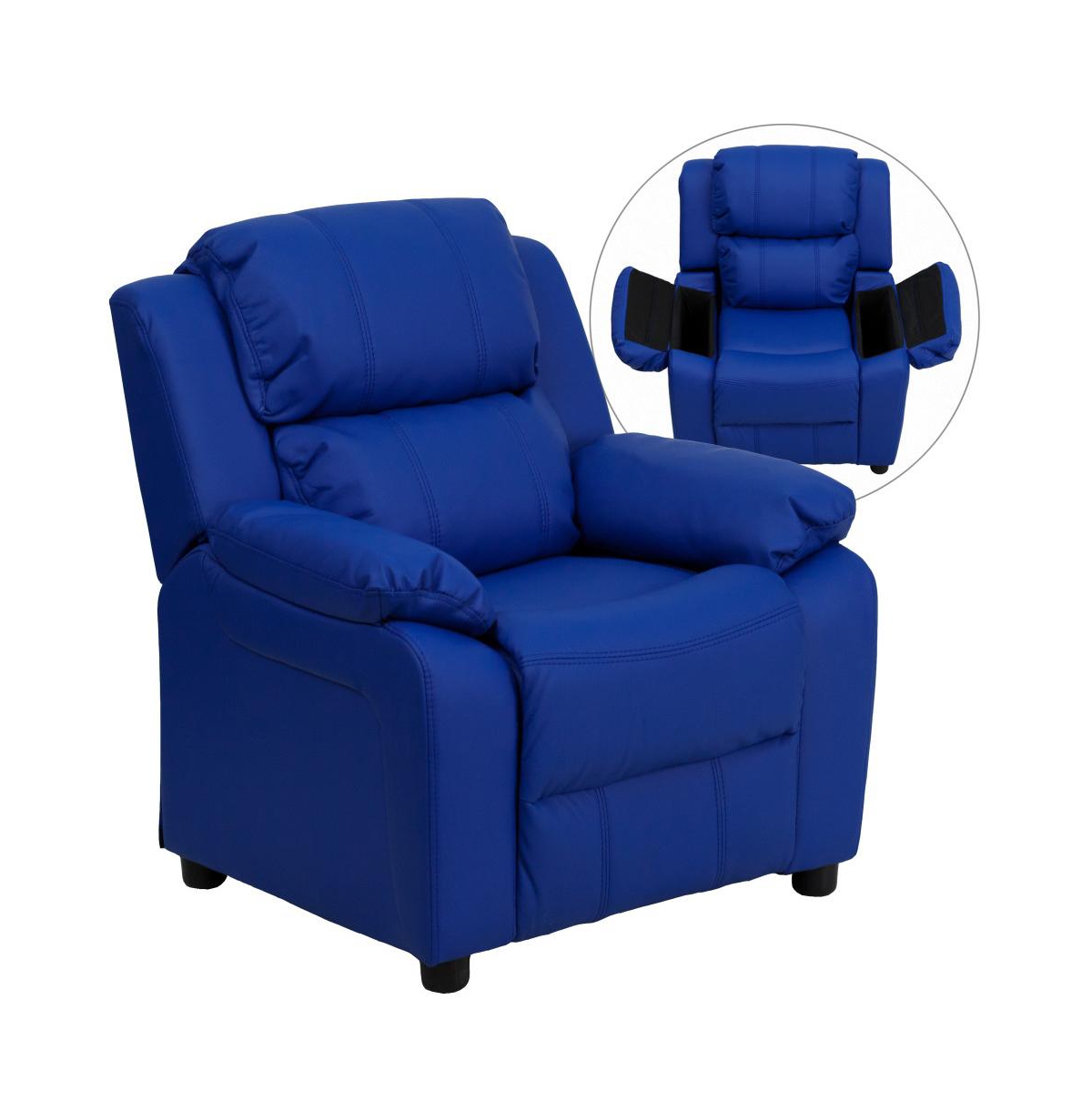 Click here for Deluxe Padded Contemporary Kids Recliner With Stor... prices