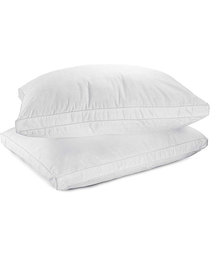 Mastertex Maxi 2 Pack Cotton Pillow Protector And Pillows Set 2 Pack