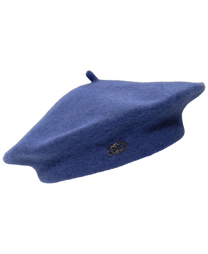 Lauren Ralph Lauren Felted Wool Beret Hat - Macy's