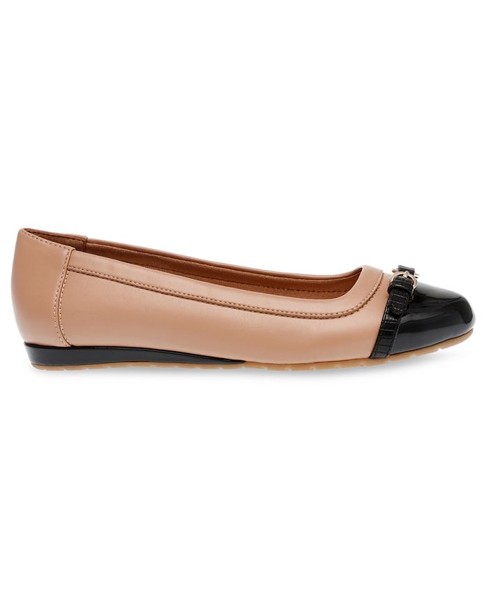 Anne Klein Women's Georgia Cap Toe Ballet Flats - Macy's