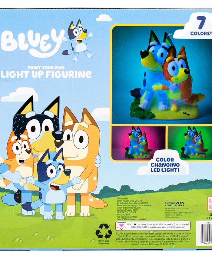 Bluey Light Up Figurine Set, 5 Piece - Macy's