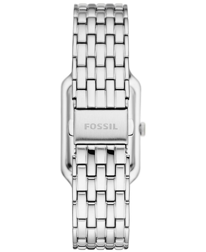 Fossil Women's Raquel Three-Hand Date Silver-Tone Stainless Steel Watch ...