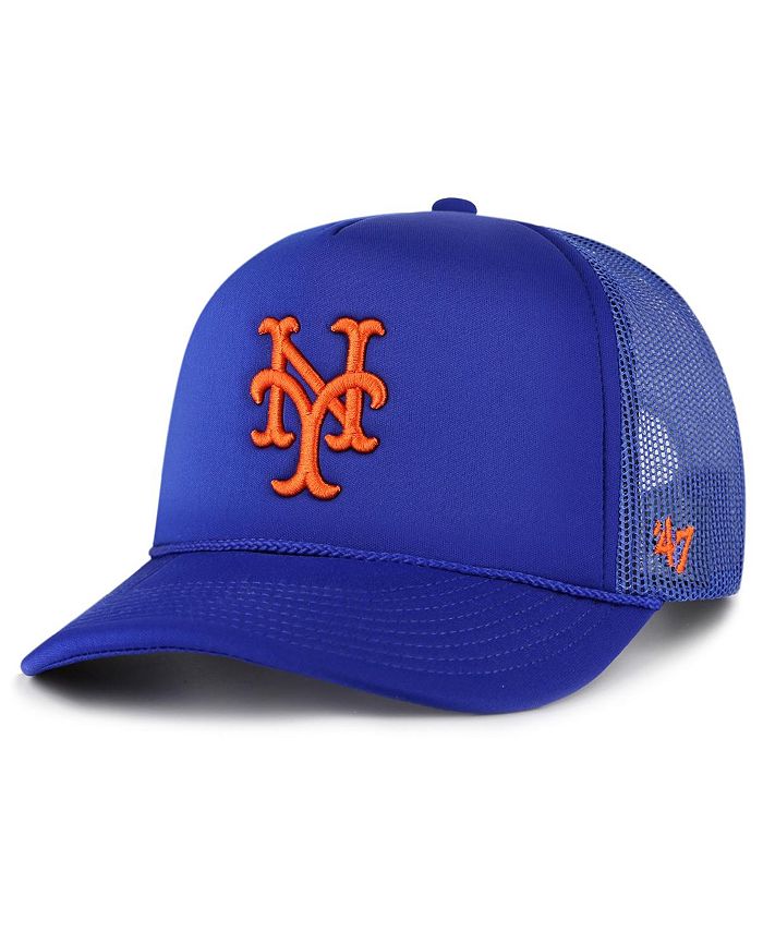 '47 Brand Men's Royal New York Mets Foam Logo Trucker Snapback Hat - Macy's