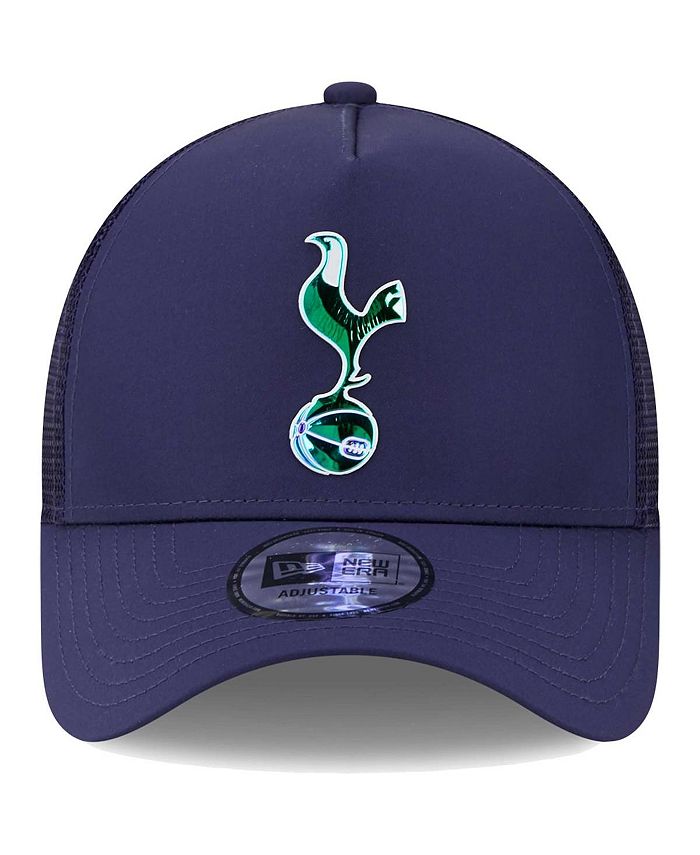 New Era Men's Navy Tottenham Hotspur Iridescent E-Frame Trucker ...