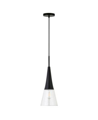 Hudson & Canal Myra 7.5" Glass Shade Wide Pendant - Macy's
