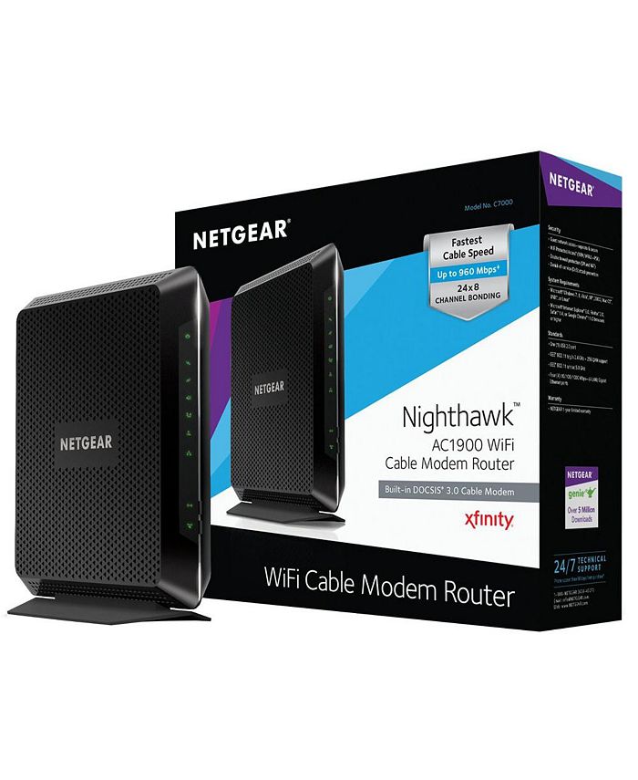NETGEAR Nighthawk AC1900 Wi-Fi Cable Modem Router - Macy's