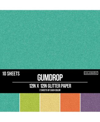 Colorbok 68lb Designer Single-Sided Paper 12"X12" 10/Pkg-Glitter ...