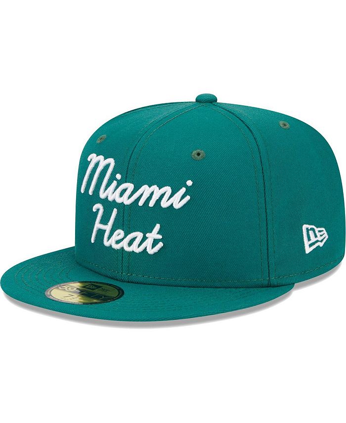 New Era Men's Augusta Green Miami Heat Script 59FIFTY Fitted Hat - Macy's