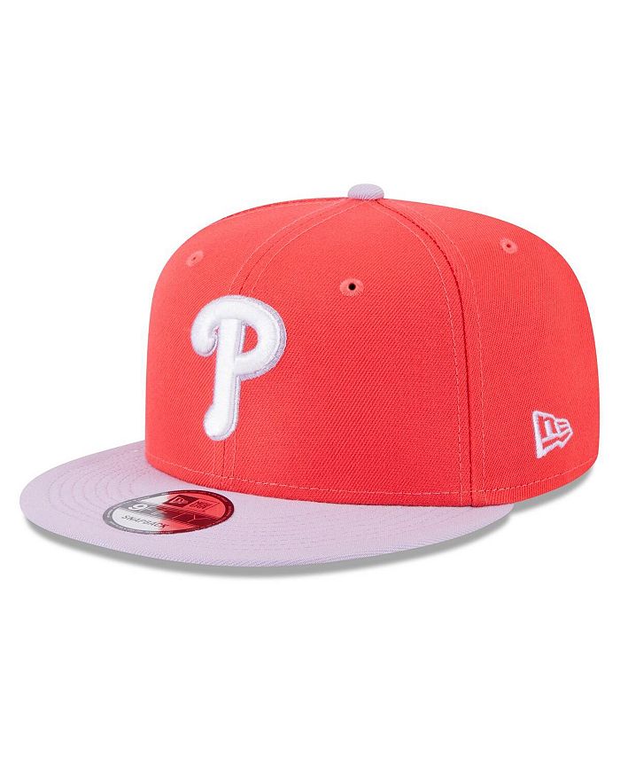 New Era Men's Red, Purple Philadelphia Phillies Spring Basic Two-Tone ...