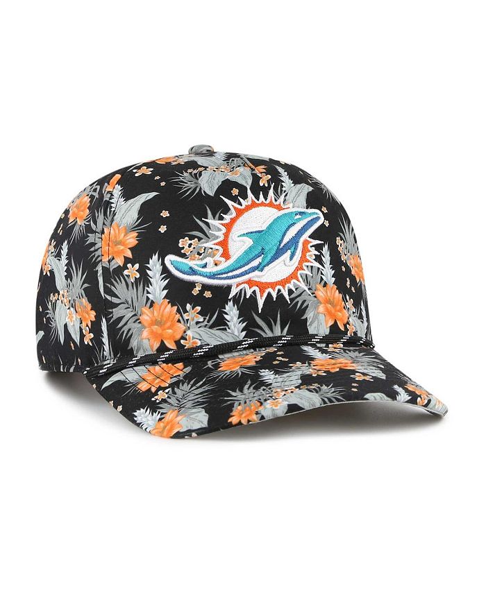 '47 Brand Men's Black Miami Dolphins Dark Tropic Hitch Adjustable Hat ...