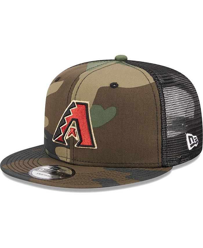 New Era Men's Camo Arizona Diamondbacks Woodland Camo Trucker 9FIFTY ...