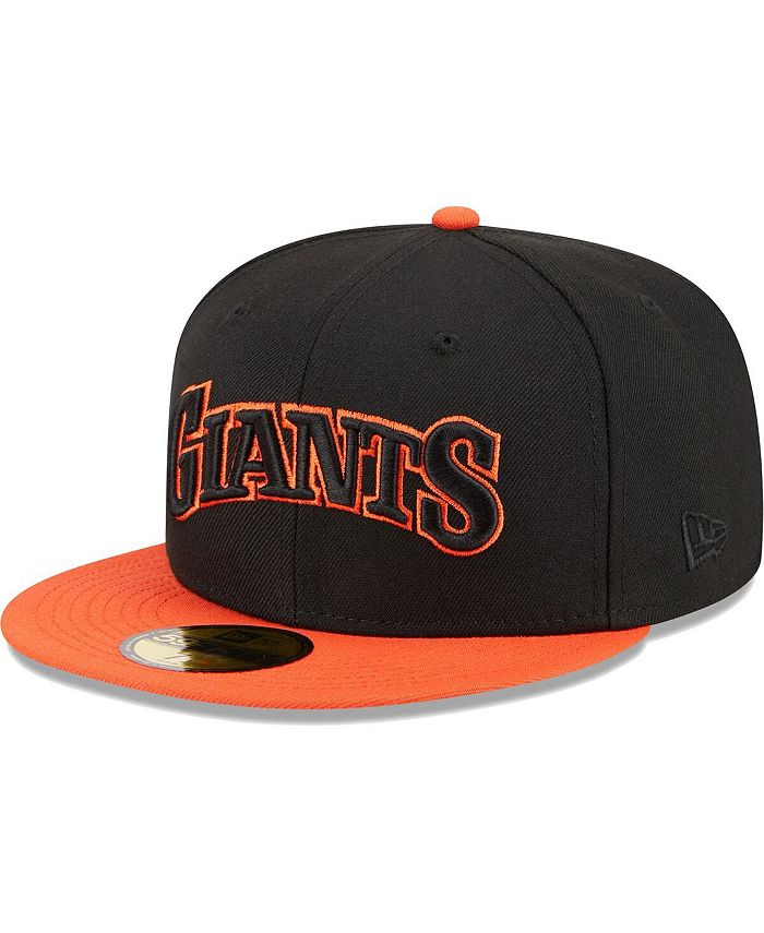 New Era Men's Black San Francisco Giants Retro Jersey Script 59FIFTY ...