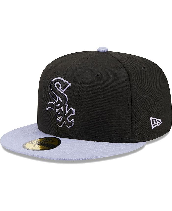 New Era Men's Black Chicago White Sox Side Patch 59FIFTY Fitted Hat ...