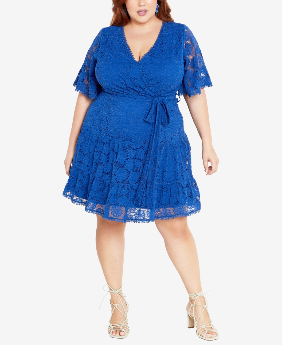 Click here for City Chic Plus Size Garden Kisses Dress - Monaco b... prices